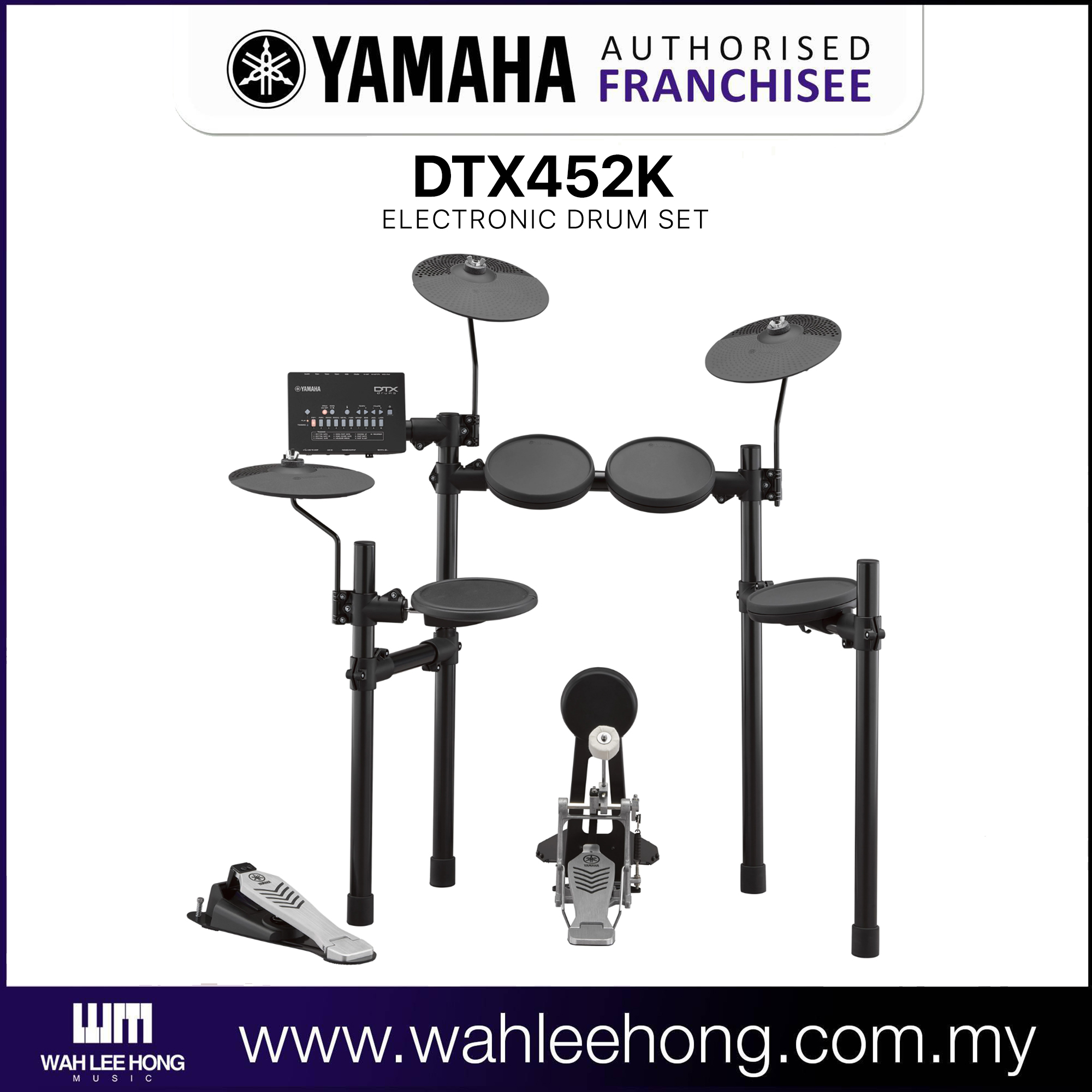 Yamaha Digital Drum DTX452K Electronic Drum Set (DTX-452K/DTX 452K)